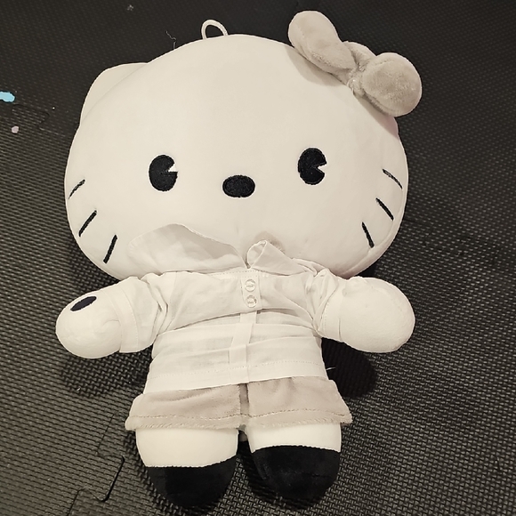 Hello Kitty | Toys | Hello Kitty Gray And White Plush With Bow | Poshmark